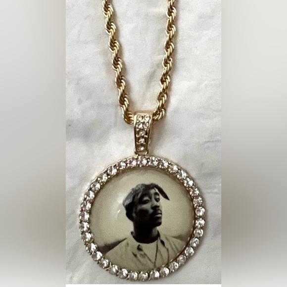 Accessories | 14k Gold Fill Rope Chain Tupac Pendant | Poshmark